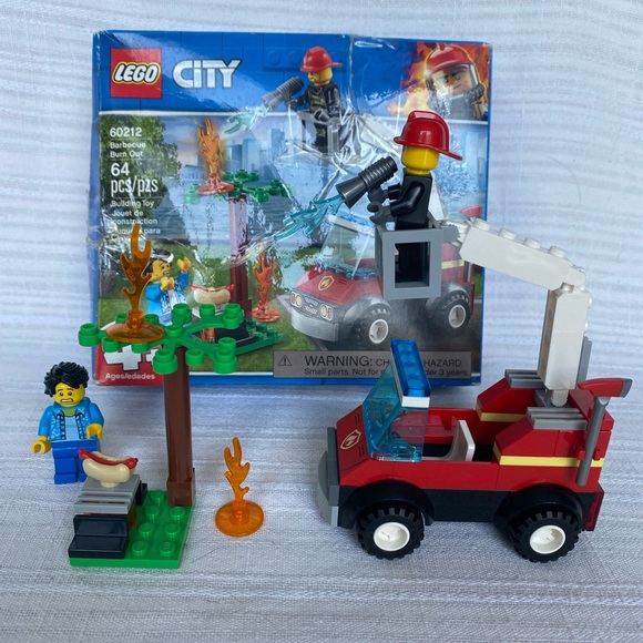 Lego | Toys | Lego City Barbecue Burn Out With 2 Minifigures Set 622 ...
